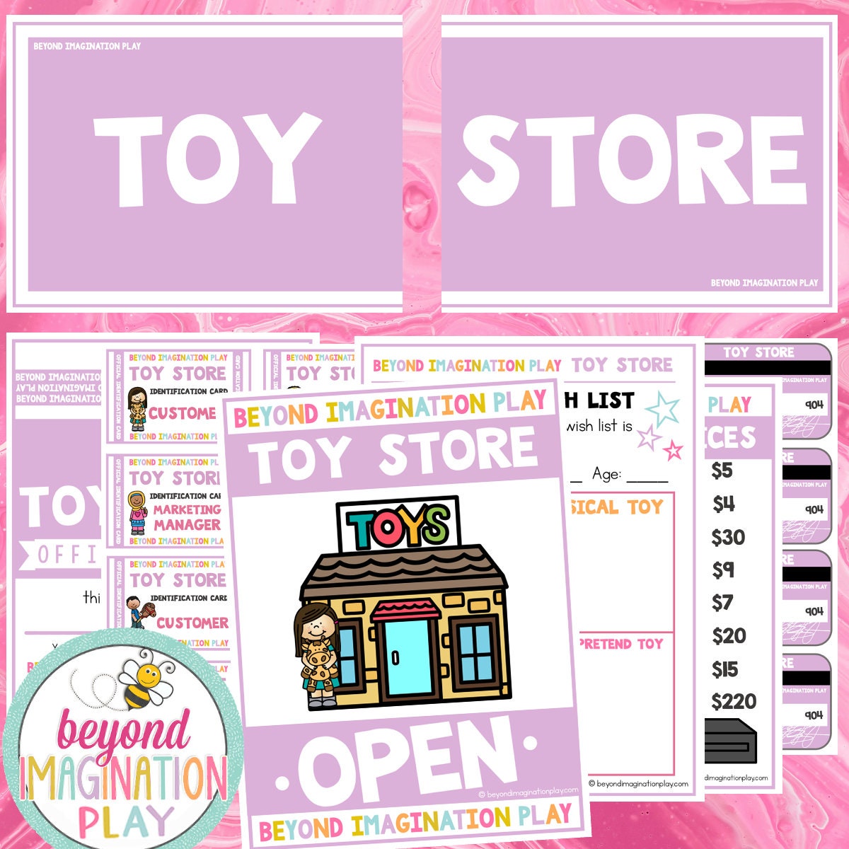 Toy Store Play Pretend Printables | Instant Digital Download | Dramatic ...