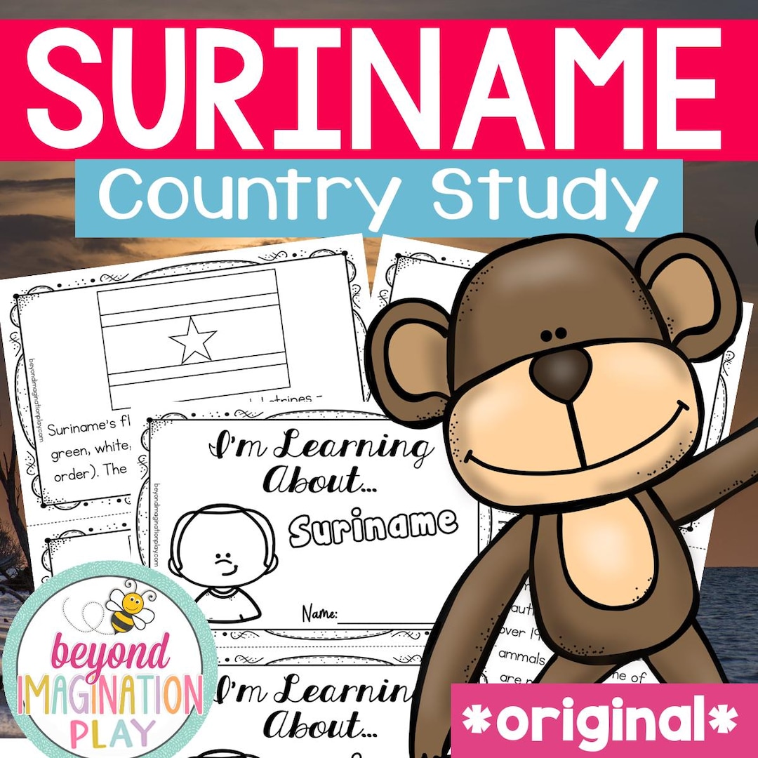 Suriname Country Study Worksheets | Printable Geography Fun Activities ...