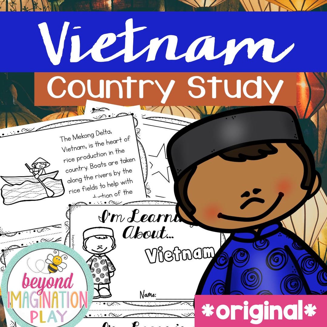 Vietnam Country Study Worksheets | Printable Geography Fun Activities ...