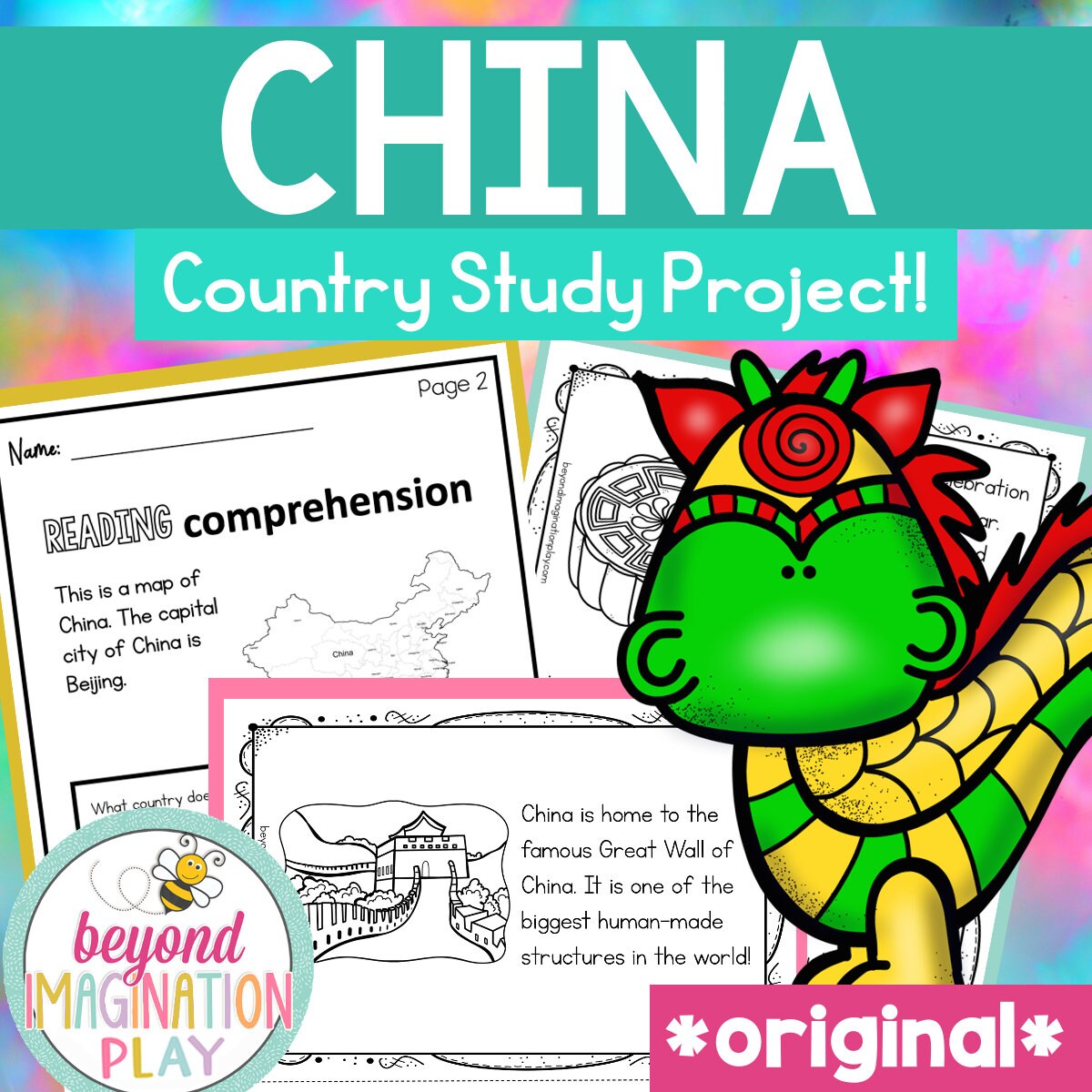 ORIGINAL China Country Study | Instant Digital Download | Printable ...