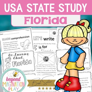 50 States Project | Florida Facts Activities Worksheets Reading ...