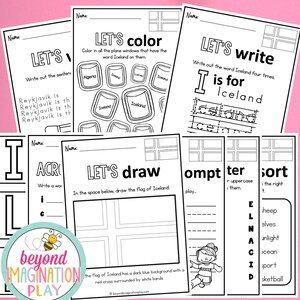 DELUXE Iceland Country Study *BEST SELLER* Comprehension, Activities ...