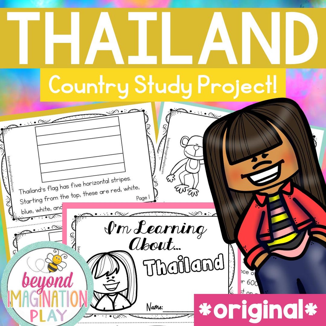 ORIGINAL Thailand Country Study | Instant Digital Download | Printable ...