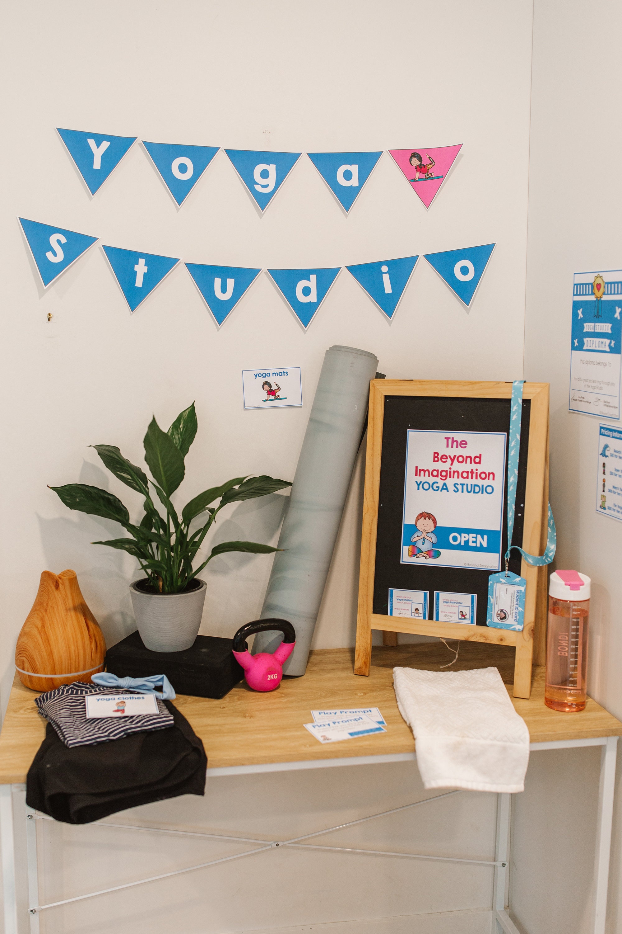 Instant Download Pretend Play Yoga Studio | Home School Activities ...