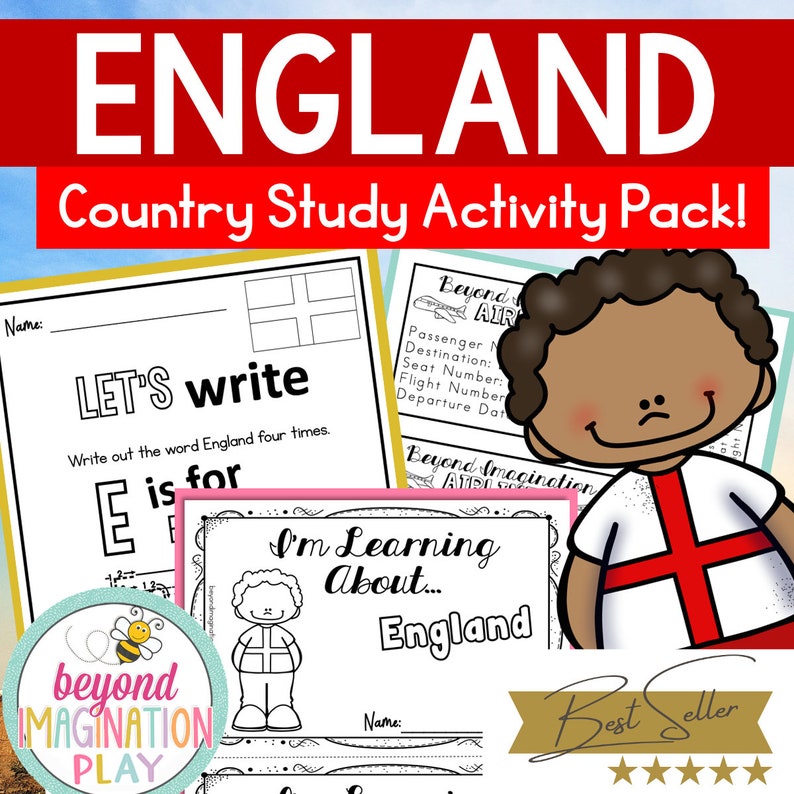 England Country Study | Instant Digital Download | Printable Activity ...