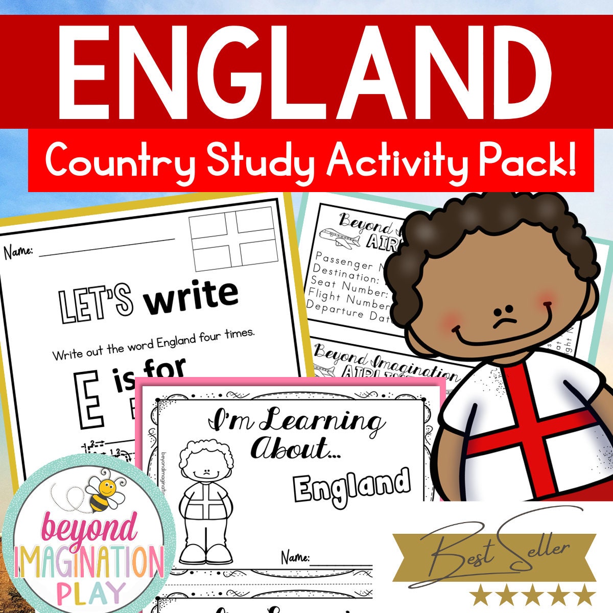 England Country Study | Instant Digital Download | Printable Activity ...