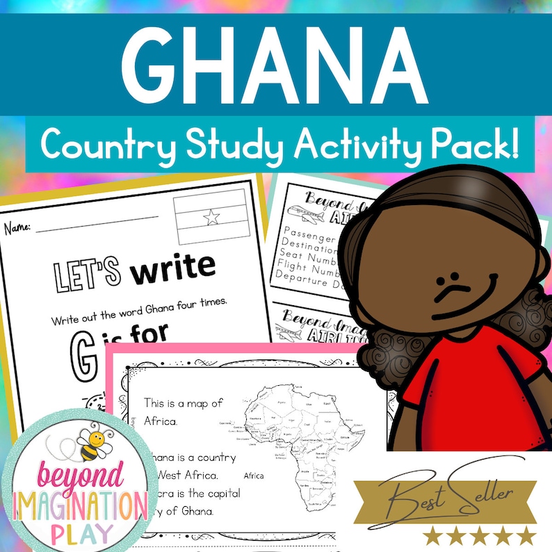 Ghana Country Study *BEST SELLER* Comprehension, Activities + Play ...