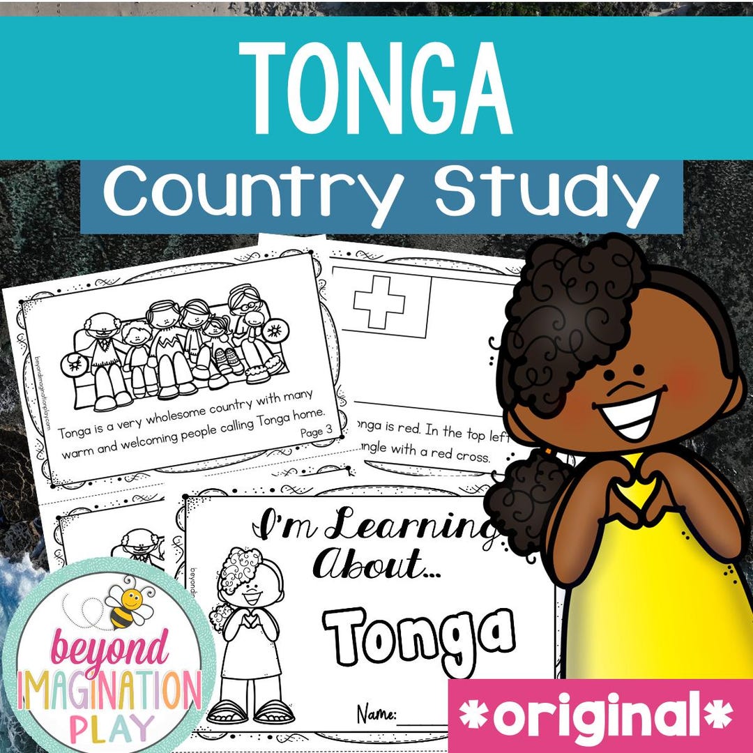 Tonga Country Study Worksheets | Printable Geography Fun Activities for ...