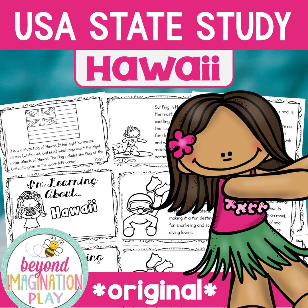Hawaii State Study Worksheets | 50 States Activities for Kids ...