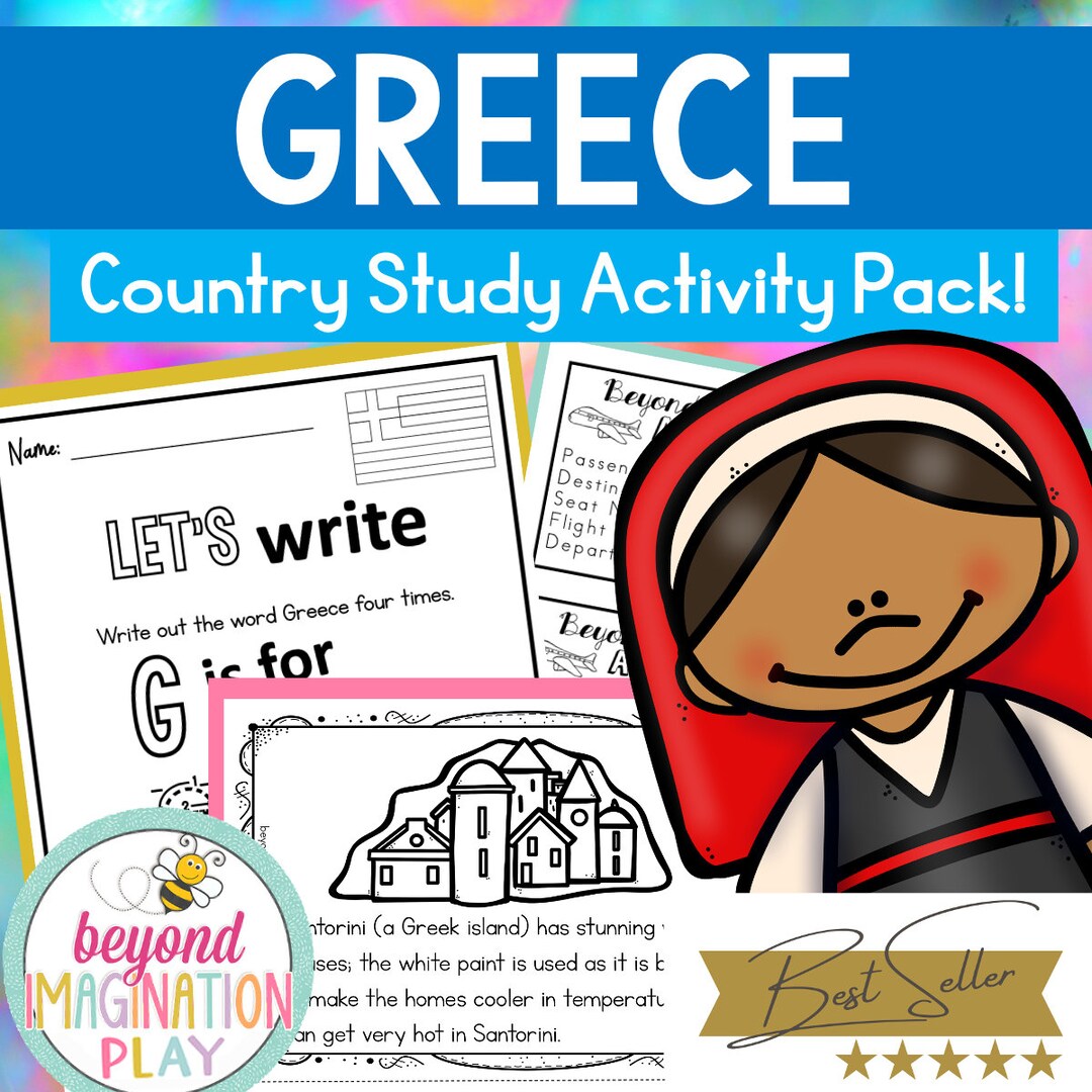 Greece Country Study *BEST SELLER* Comprehension, Activities + Play ...