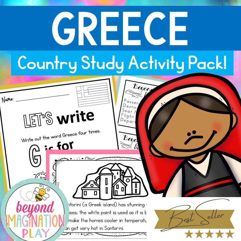 Greece Country Study *BEST SELLER* Comprehension, Activities + Play ...