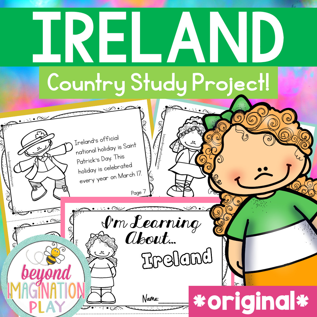 ORIGINAL Ireland Country Study | Instant Digital Download | Printable ...