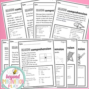 DELUXE Dominican Republic Country Study *BEST SELLER* Comprehension ...