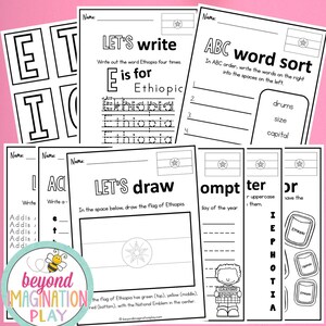 DELUXE Ethiopia Country Study *BEST SELLER* Comprehension, Activities ...