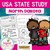 50 States Project Illinois Facts Activities Worksheets Reading ...