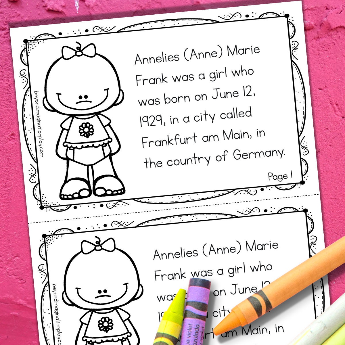 Anne Frank Biography *BEST SELLER* Reading Comprehension. Sheets + Fun ...