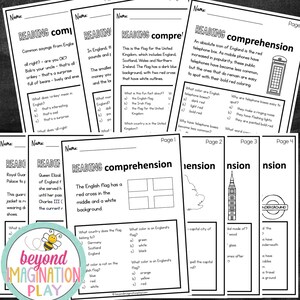 England Country Study | Instant Digital Download | Printable Activity ...