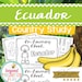 Ecuador Country Study | Instant Digital Download | Printable Activity ...