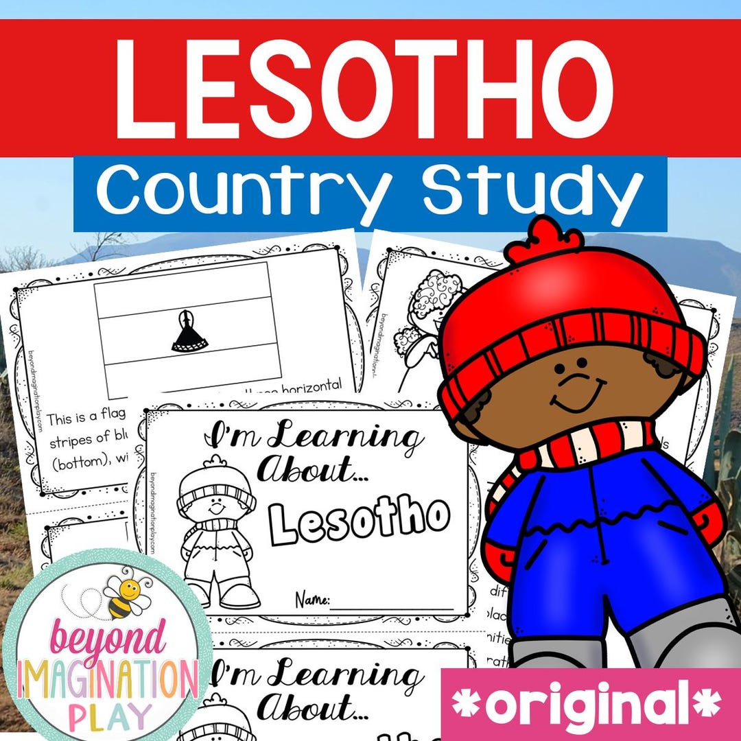 Lesotho Country Study Worksheets | Printable Geography Fun Activities ...