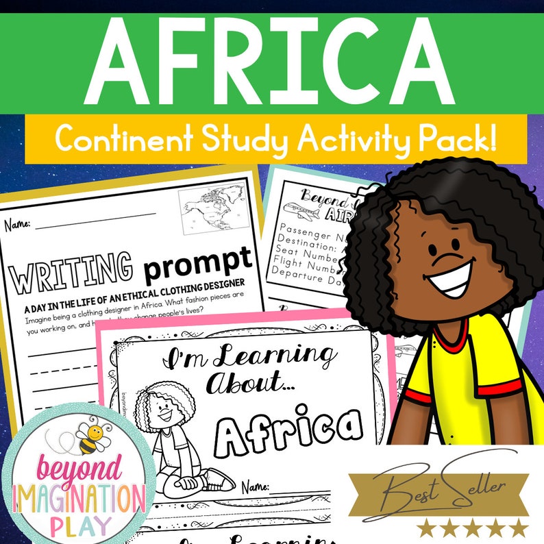Africa Continent Study | Instant Digital Download | Printable Activity ...