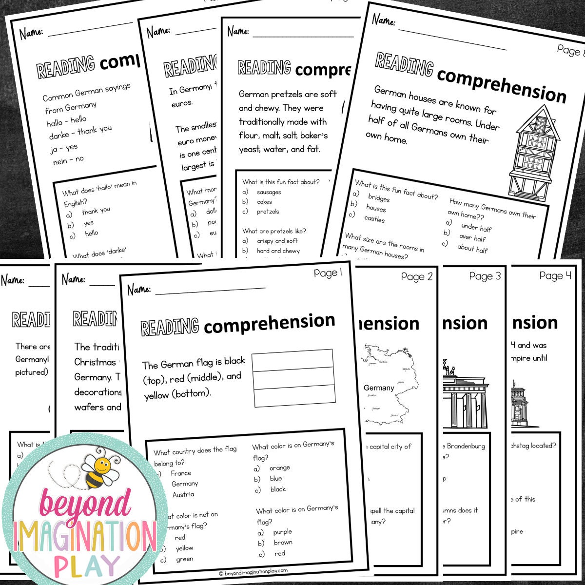 ORIGINAL Germany Country Study | Instant Digital Download | Printable ...