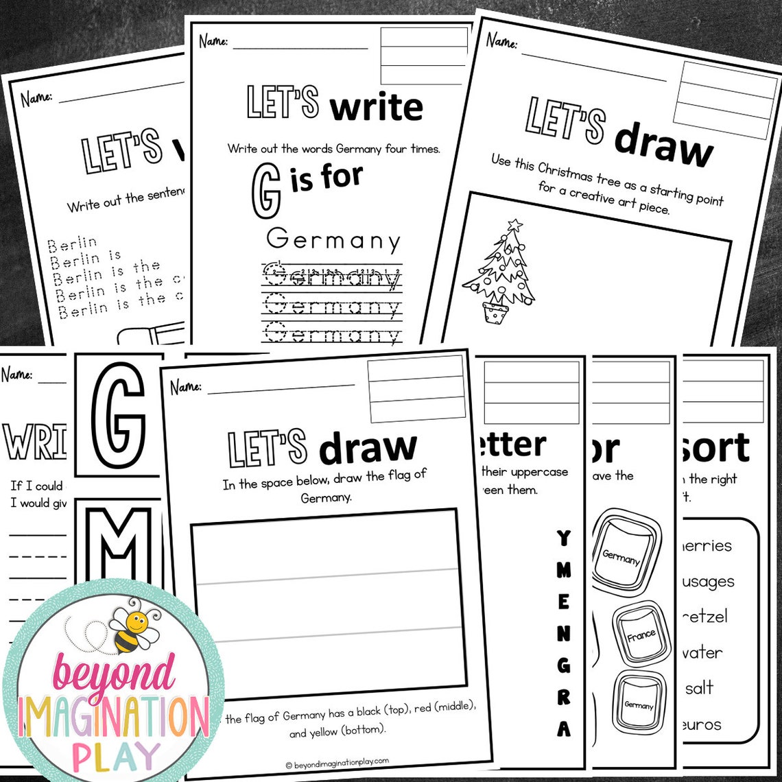 Germany Country Study | Instant Digital Download | Printable Activity ...