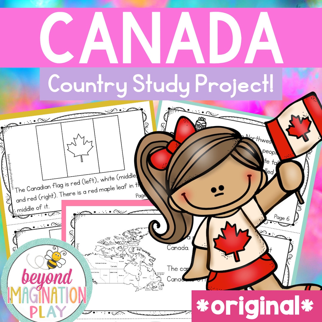ORIGINAL Canada Country Study | Instant Digital Download | Printable ...