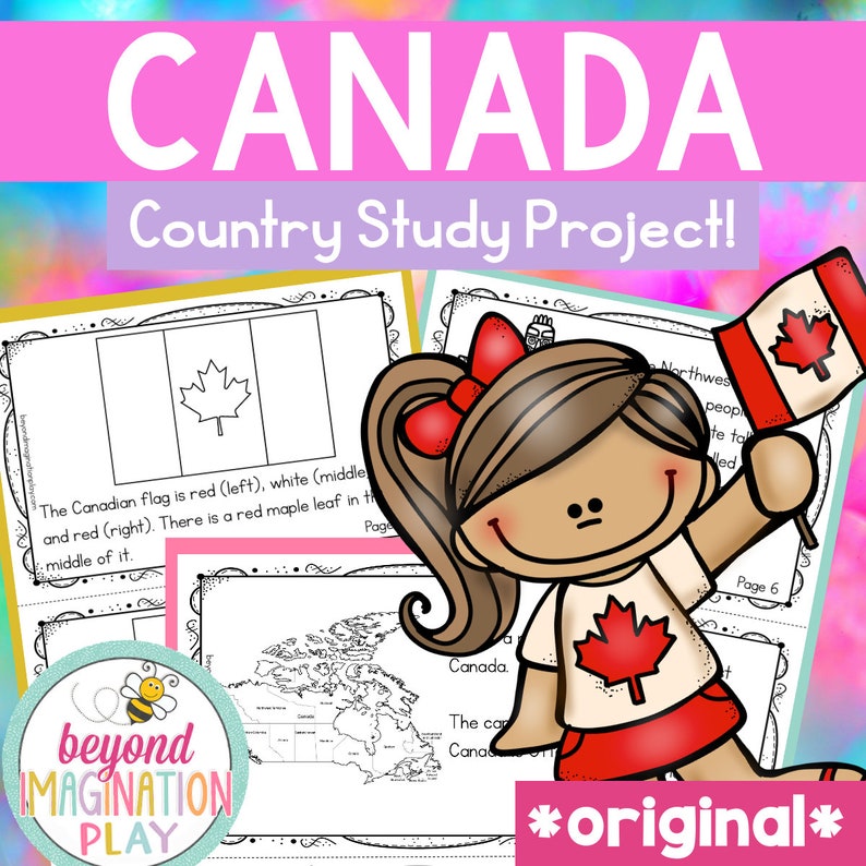 ORIGINAL Canada Country Study | Instant Digital Download | Printable ...