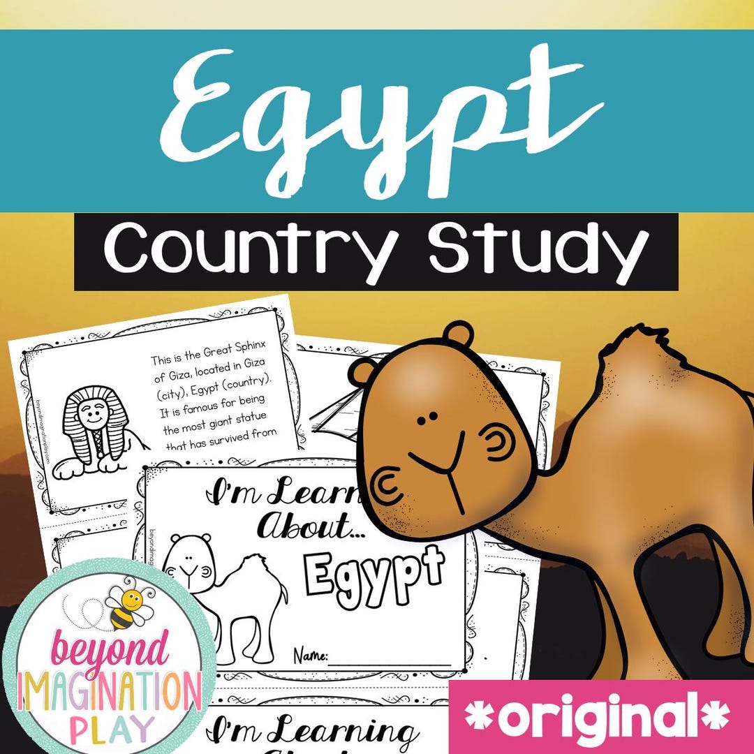 Egypt Country Study Worksheets | Printable Geography Fun Activities for ...
