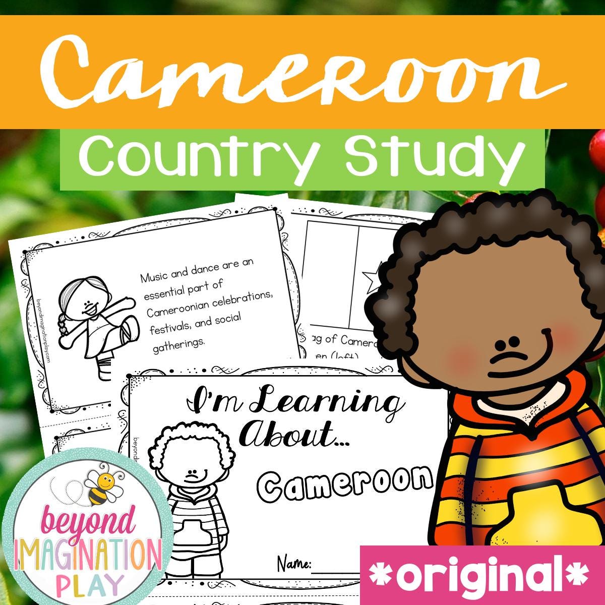ORIGINAL Cameroon Country Study | Instant Digital Download | Printable ...