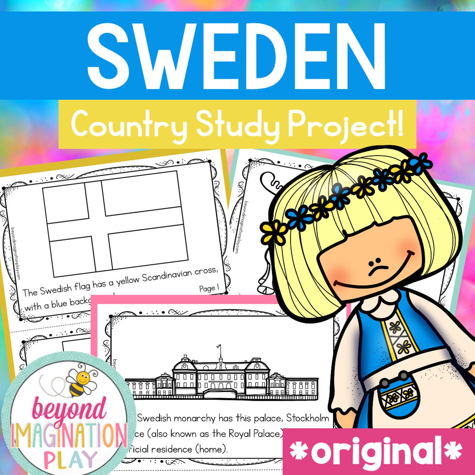 ORIGINAL Sweden Country Study | Instant Digital Download | Printable ...