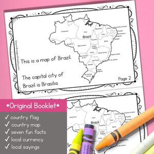 ORIGINAL Brazil Country Study | Instant Digital Download | Printable ...