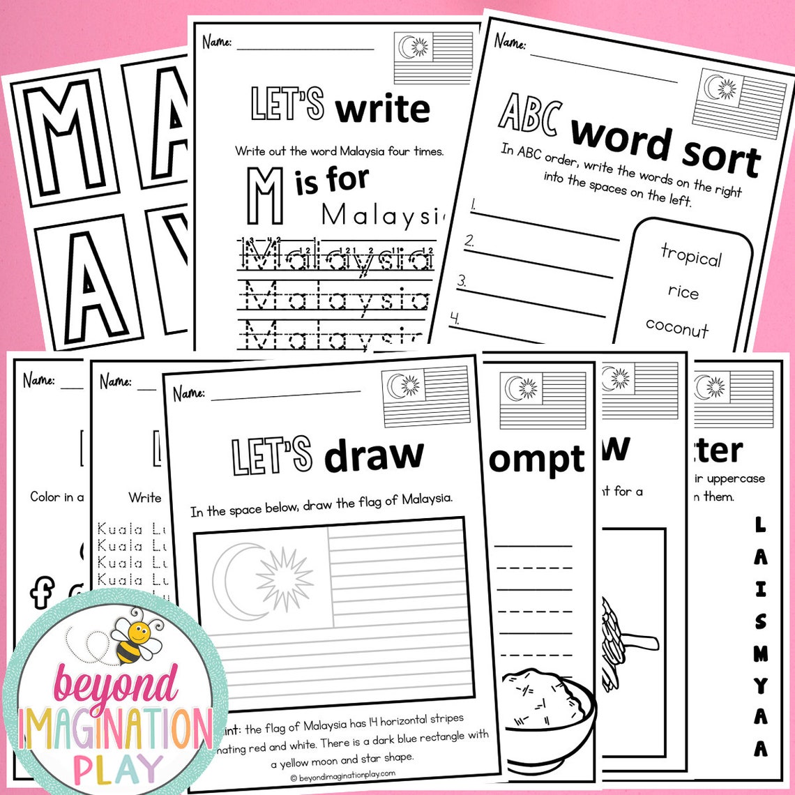 DELUXE Malaysia Country Study *BEST SELLER* Comprehension, Activities ...