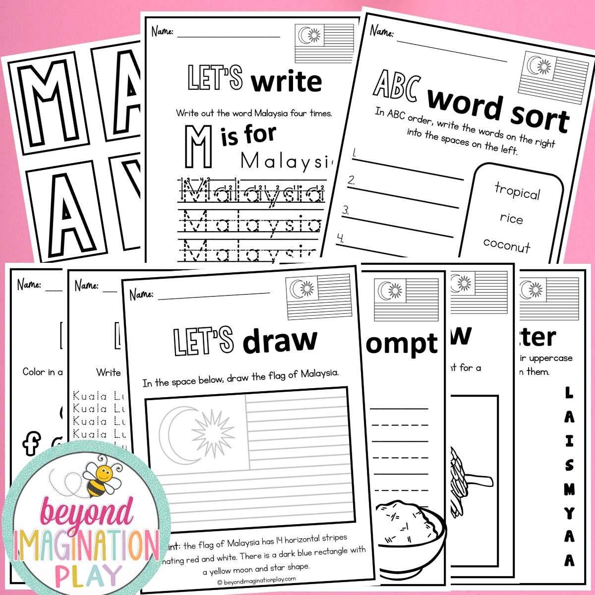 DELUXE Malaysia Country Study *BEST SELLER* Comprehension, Activities ...