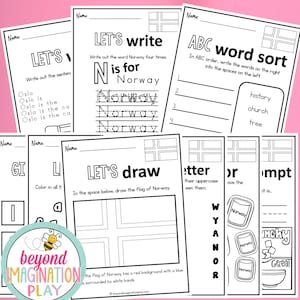 DELUXE Norway Country Study *BEST SELLER* Comprehension, Activities ...