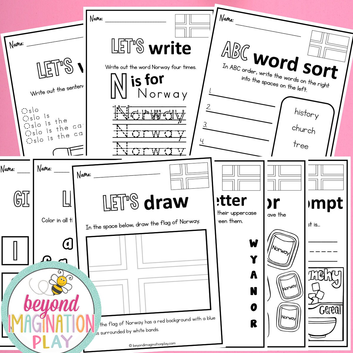 DELUXE Norway Country Study BEST SELLER Comprehension, Activities Play ...