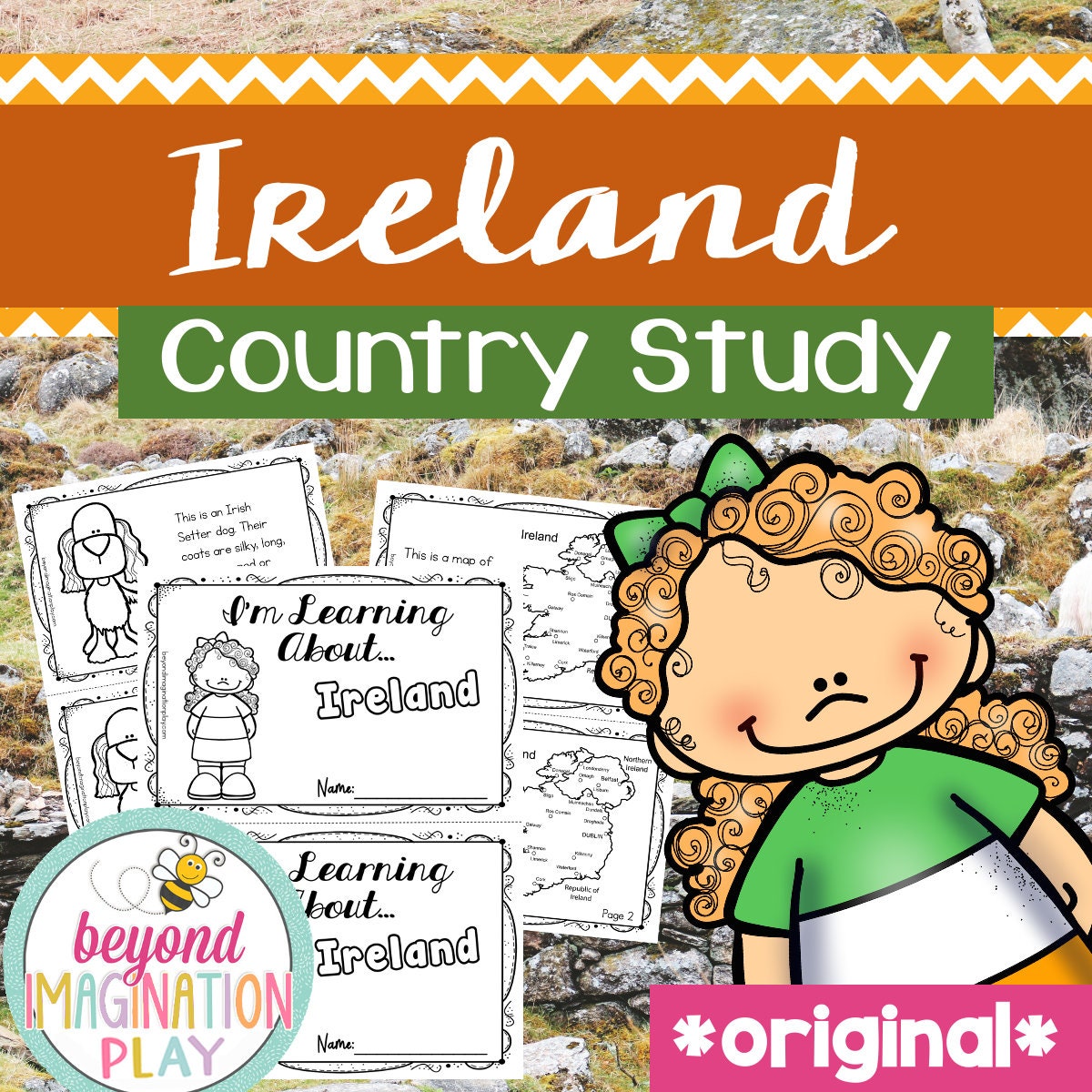 ORIGINAL Ireland Country Study Instant Digital Download Printable ...