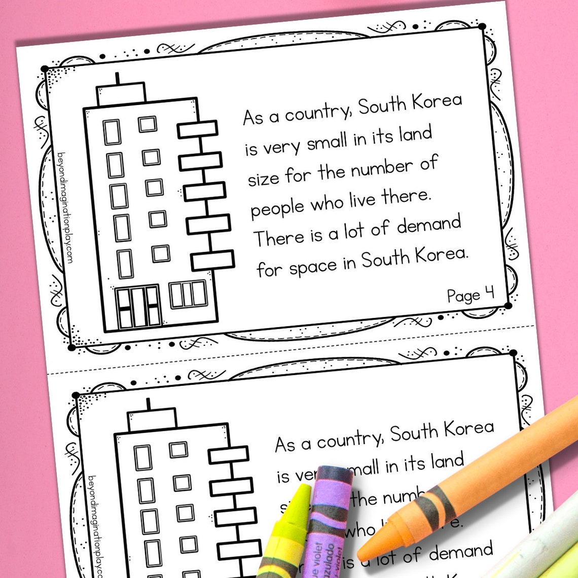 South Korea Country Study: Fun Facts, Play Pretend Boarding Passes and ...
