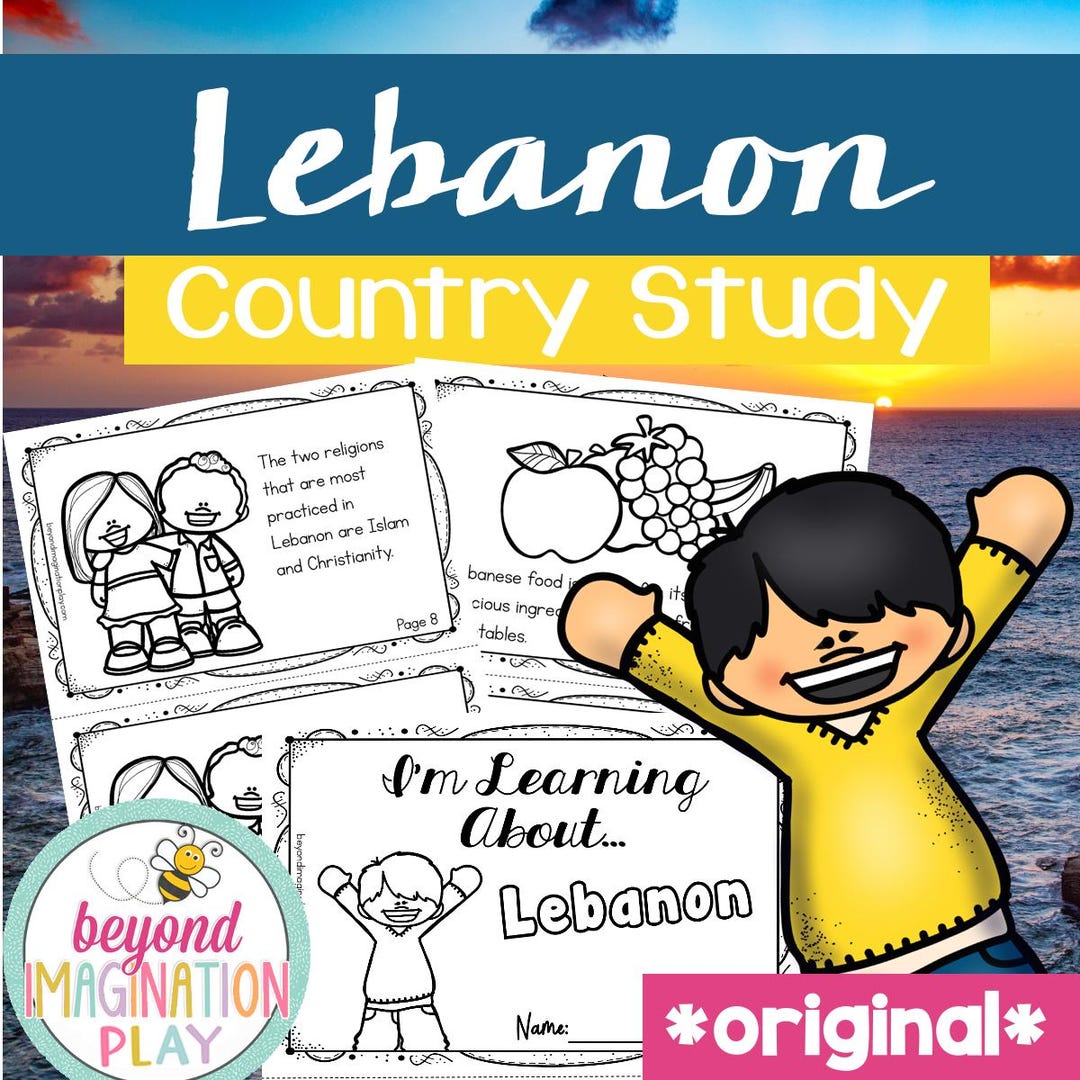 Lebanon Country Study Worksheets | Printable Geography Fun Activities ...