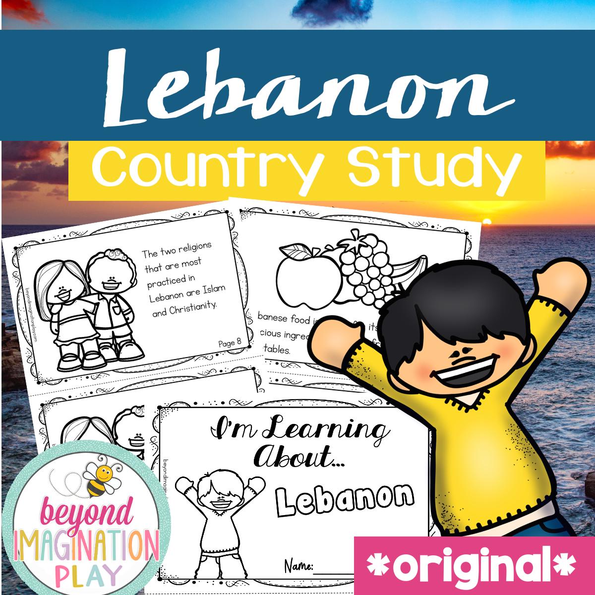 Lebanon Country Study Worksheets | Printable Geography Fun Activities ...