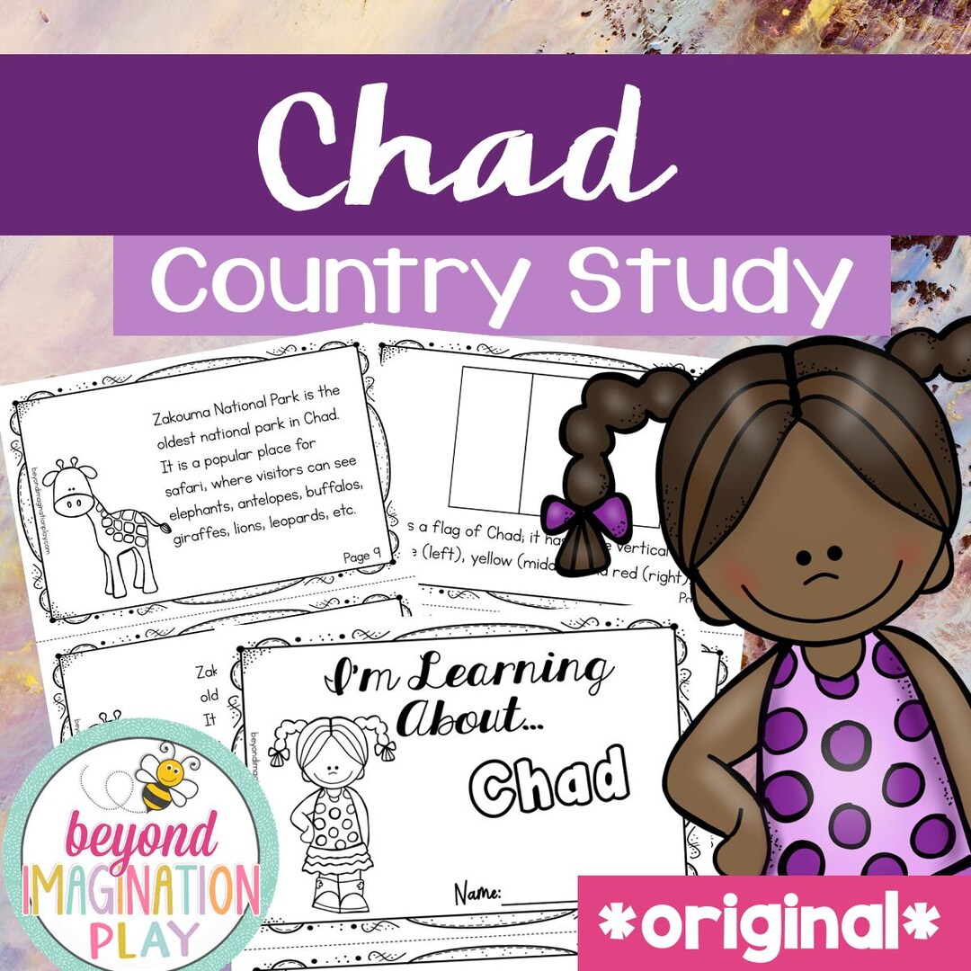 ORIGINAL Chad Country Study | Instant Digital Download | Printable ...