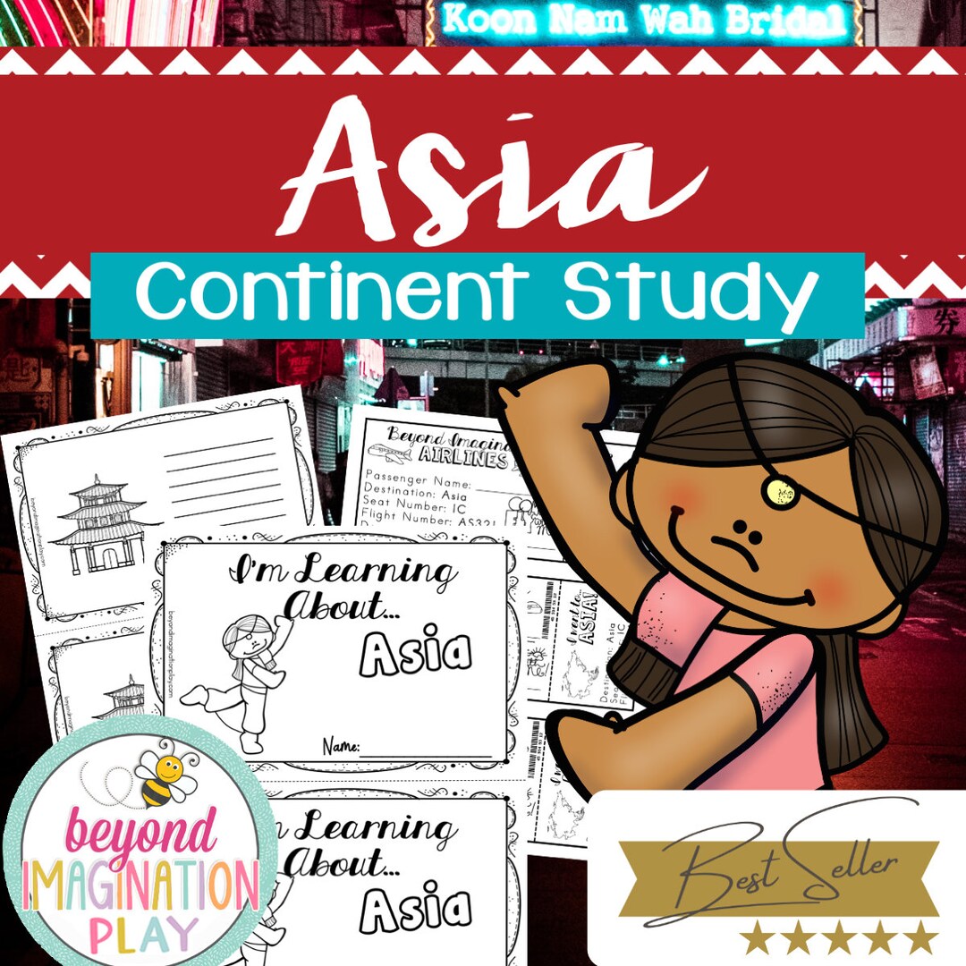 Value Bundle Asia Continent Study Instant Digital Download Printable ...