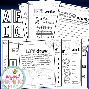 Africa Continent Study | Instant Digital Download | Printable Activity ...