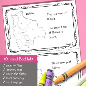 Bolivia Country Study | Instant Digital Download | Printable Activity ...