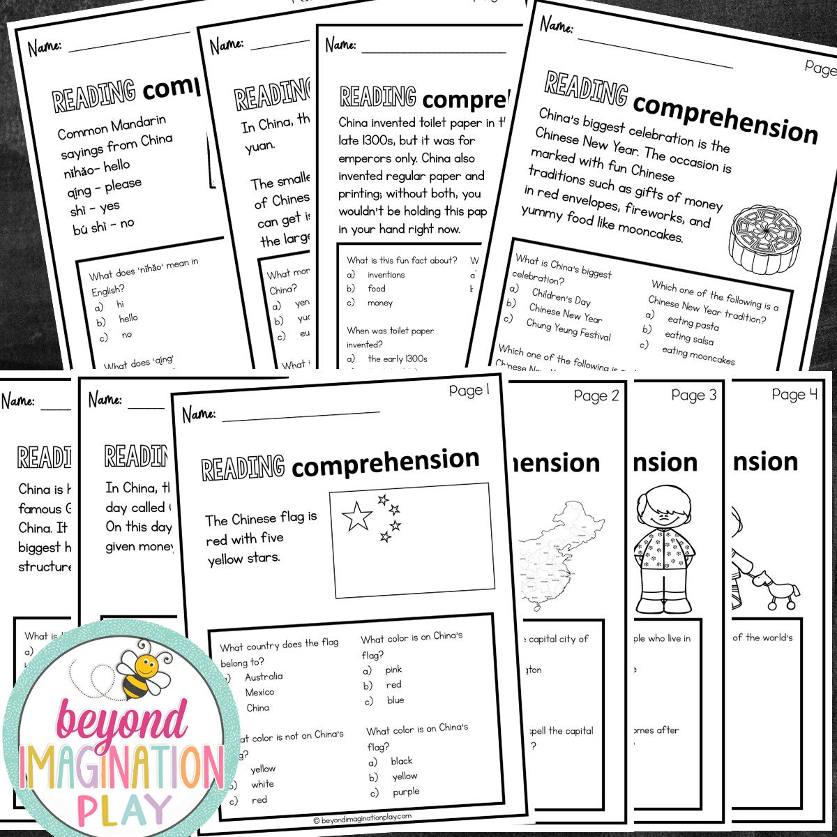 ORIGINAL China Country Study | Instant Digital Download | Printable ...