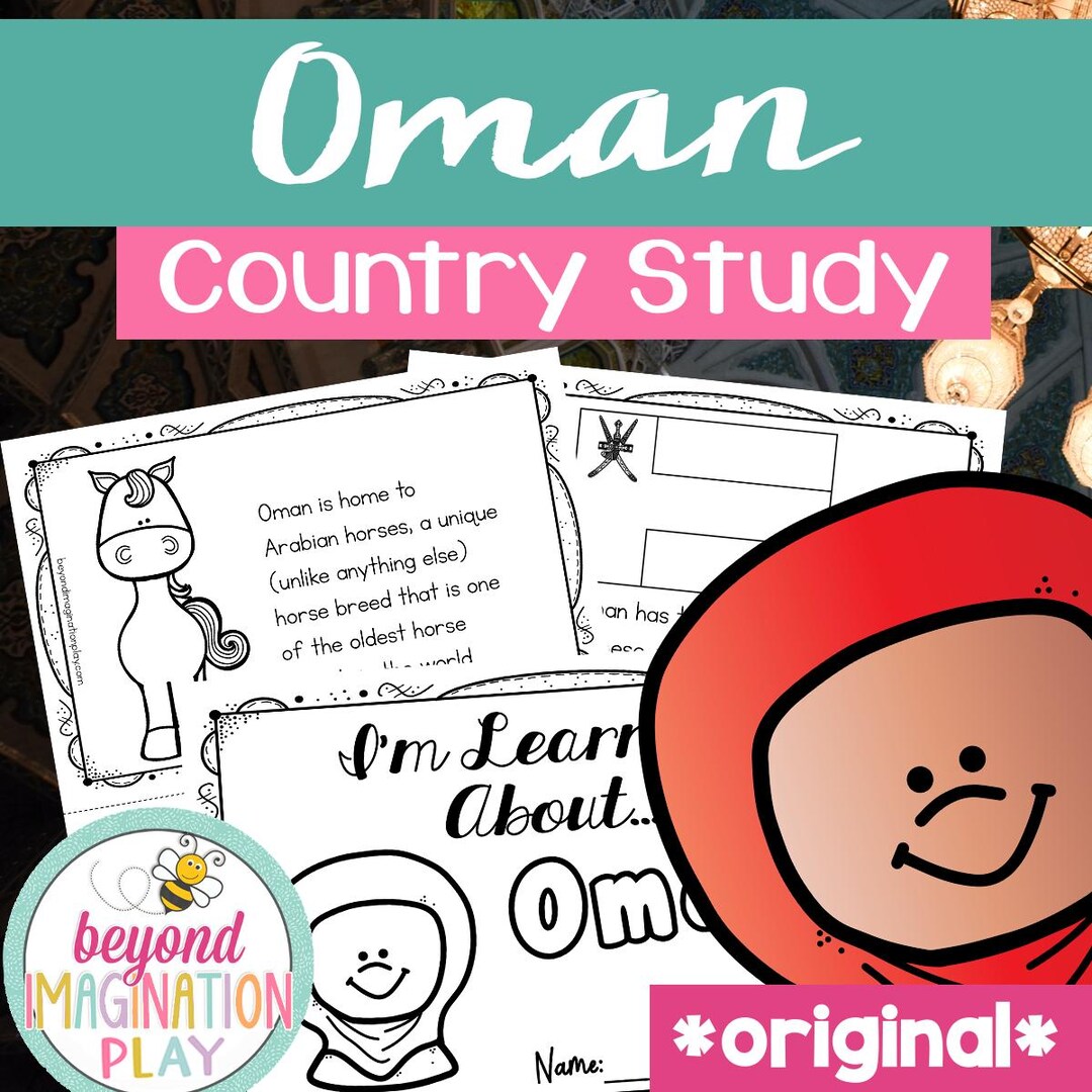 Oman Country Study Worksheets | Printable Geography Fun Activities for ...