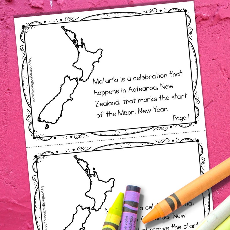 Matariki Booklet for Little Learners | All About Matariki - Etsy