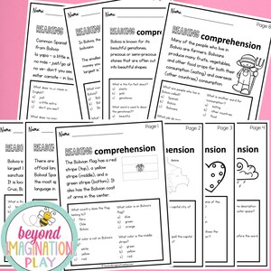 Bolivia Country Study | Instant Digital Download | Printable Activity ...