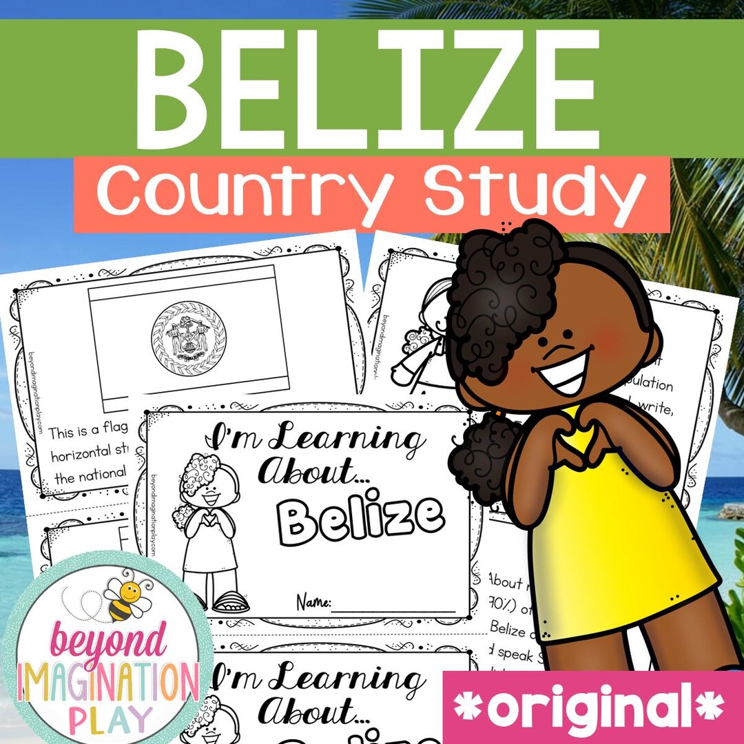 ORIGINAL Belize Country Study | Instant Digital Download | Printable ...