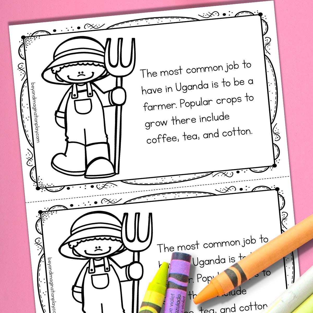 Uganda Country Study Worksheets | Printable Geography Fun Activities ...
